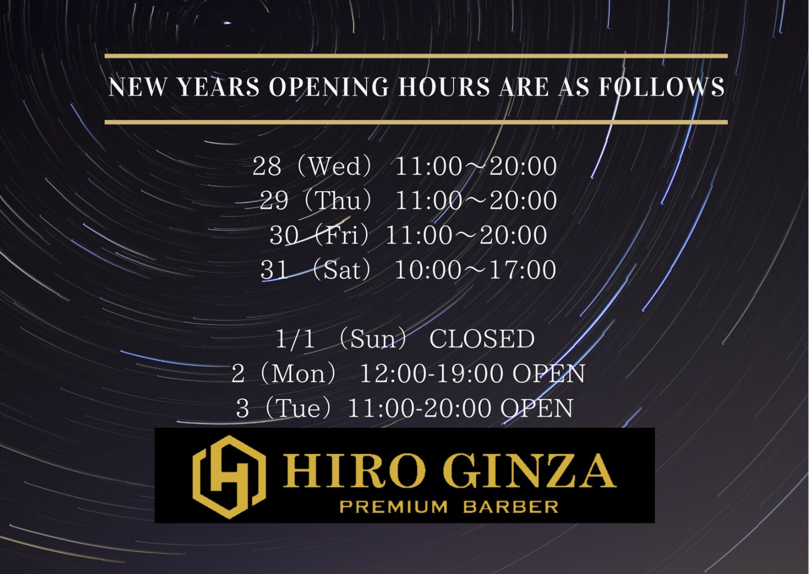 Notice from HIRO GINZA PREMIUM BARBER Singapore＜Japanese barber shop in Singapore＞｜ブログ｜at ...